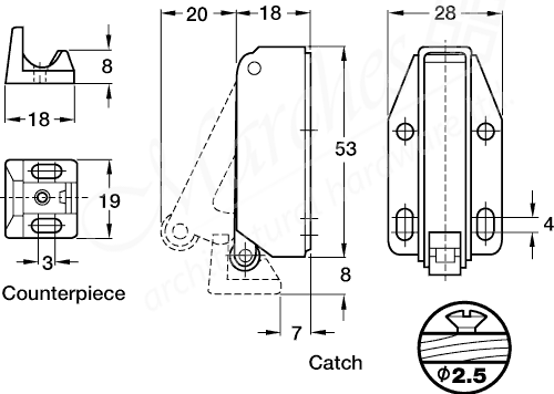 Spring Catch Quick St Galv - Spring Catches - Locking and Security ...