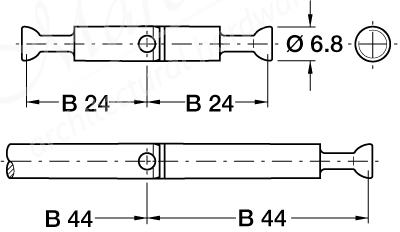 Minifix Mitre Connect Galv - Minifix: Connecting Bolts - Knock Down (KD ...
