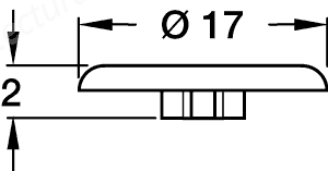 Minifix 15 Cover Cap Black Mu - Cover/Trim Caps - Knock Down (KD ...