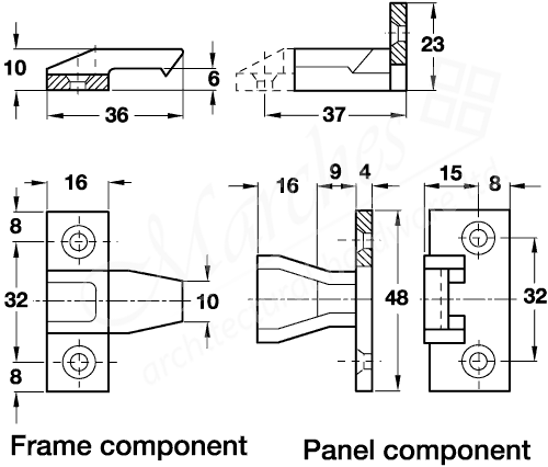 Keku Connect Black - Keku - Connecting Fittings - Cabinet Components ...