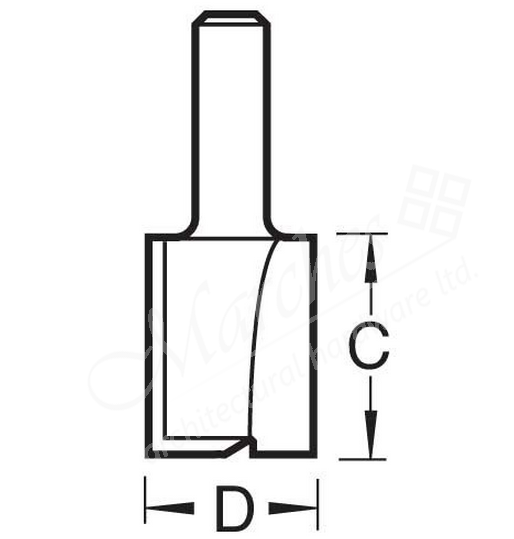 C023AX1/4TC - Trend "U" Section Bookcase Cutter - "U" Section Bookcase ...