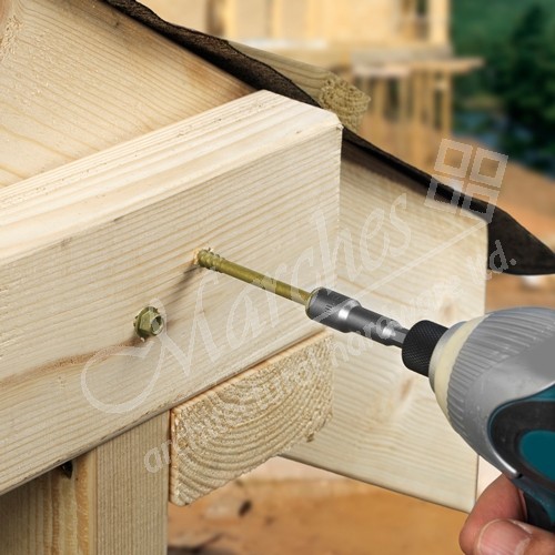 In-Dex Timber Screw Hex Head 6.7 x 250mm (50) - Other Screws & Fixings ...