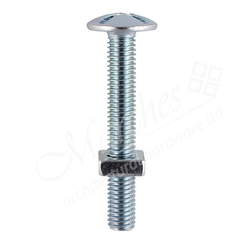 Roofing Bolt/w Nut - M6 x 25 (10) - Fixing Bolts & Bars - Screws ...