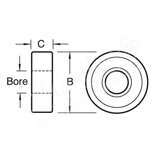 B22A - Bearing 22mm diameter 3/16" bore - Cutter Spares - Professional ...