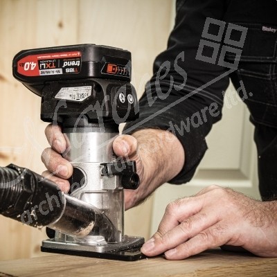 18v Brushless ¼" Router + 2x 4amp Bat & Charger + Random Orbital Sander ...