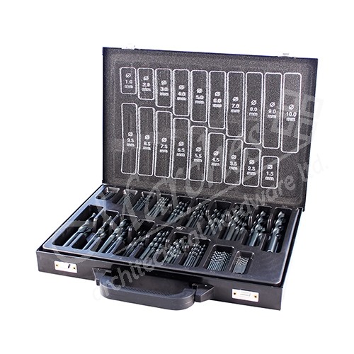 170 Piece HSS Drill Bit Set (1-10mm Increments of 0.5mm) - Metal - Drill & Insert Bits - Tools ...