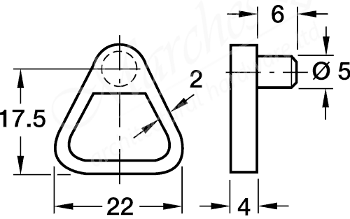 Shelf Retainer Transparent 5mm - Shelf clamps and retainers - Shelf ...