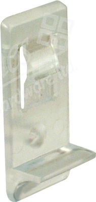 Shelf retainer, plug in, for 16/19.5 mm shelf thickness - Shelf clamps ...