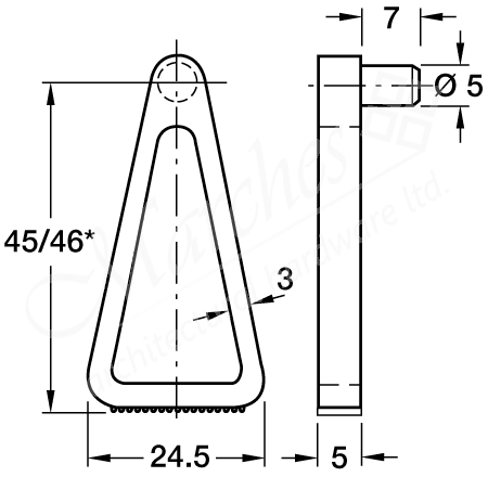 Shelf Retainer White 5/19mm - Shelf clamps and retainers - Shelf ...