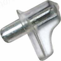 Shelf Support - Plastic with Galvanized Pin - Transparent (100) - Shelf ...