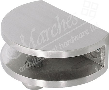 Shelf clamp support, screw fixing, for 6- 8 mm thickness, small - Shelf ...