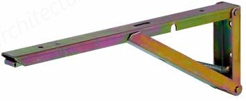 Hinged bracket, 40 kg load capacity, sprung - Brackets - Shopfitting ...