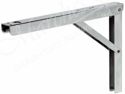 Hingd Bracket Adj Whi 200kg 300mm - Handrail, Shelf & Table Brackets ...