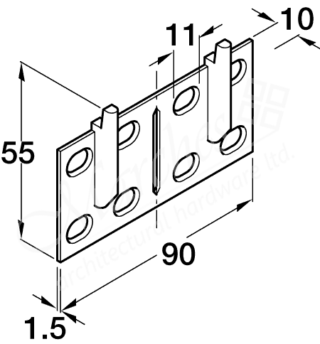 Double Wall Mounting Plate - Wall plates - Screws & fixings - Tools ...