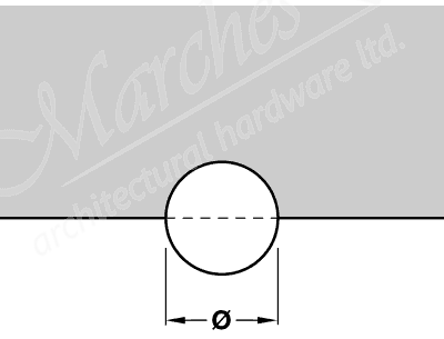 Mirror Edge Clip 36mmdia - Mirror and mirror fittings - Kitchens ...