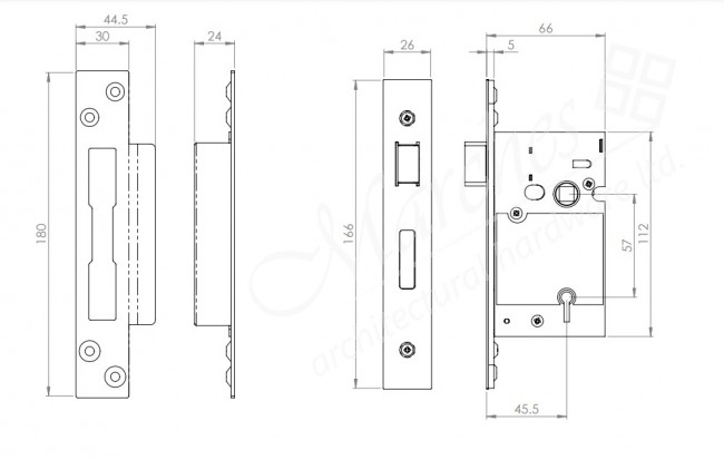 Eurospec British Standard 5 Lever Sash Locks - SSS - British Standard ...