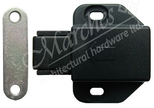 Magnetic Pressure Catch Black - Catches - Cabinet Locks & Catches ...