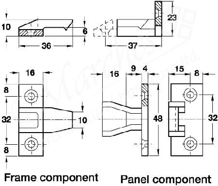 Keku Push Fitting - Set - Cabinet Accessories - Cabinet Fittings ...