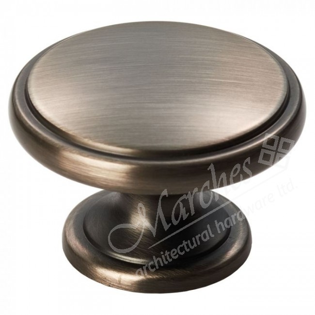 Oxford Cabinet Knob 38mm - Gun Metal - Round Knobs - Cabinet Knobs ...
