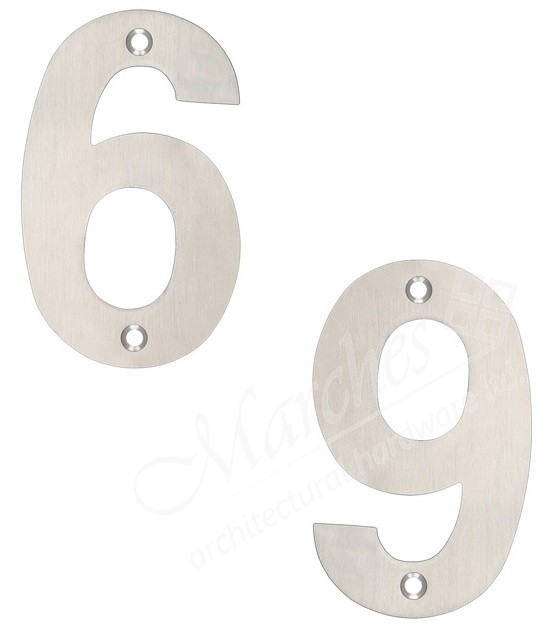 4" Numerals - Grade 304 Stainless Steel - Various Numbers - Numerals ...