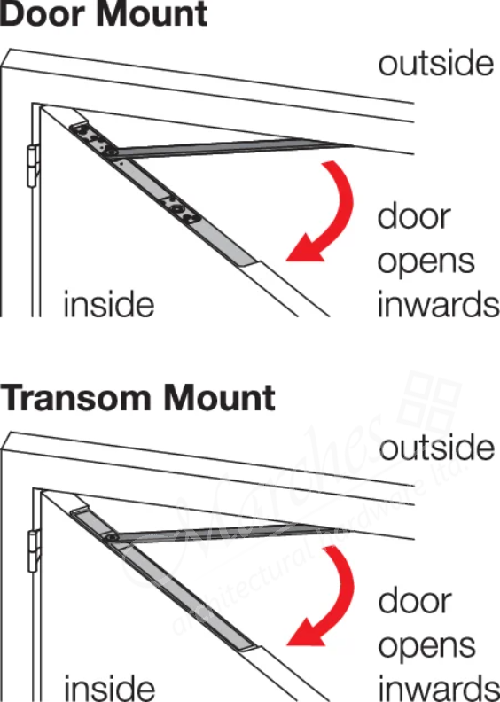 Concealed Overhead Door Closer Size 2-4 - Door Closers & Holders - Door ...