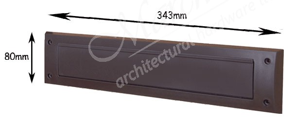 Exitex Internal Letterbox With Flap - Brown - Letter Plates & Tidies ...