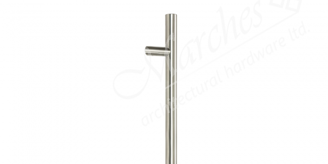 Offset T Bar Pull Handle 1200mm Secret Fix 32mm Ø 316 SSS - Ironmongery ...
