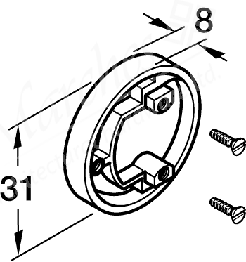 Cover Plate Round Pol Chrome - Marches Architectural Ironmongery