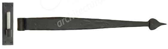 Hand Made 24'' Hook & Band Hinge (pair) - Black - Reversible & Hook ...