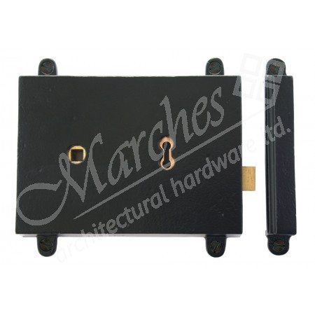 Rim Lock + Cast Iron Cover - Black - Rim Locks & Latches - Locks ...