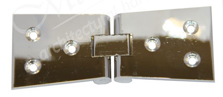 Counter Flap Hinge 102mm x 40mm x 2mm (pair) - Polished Chrome ...