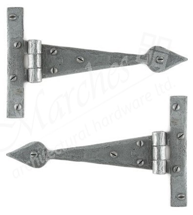 Pewter 6'' Arrow Head T Hinge (pair) - T Hinges & Hinge Fronts - Hinges ...