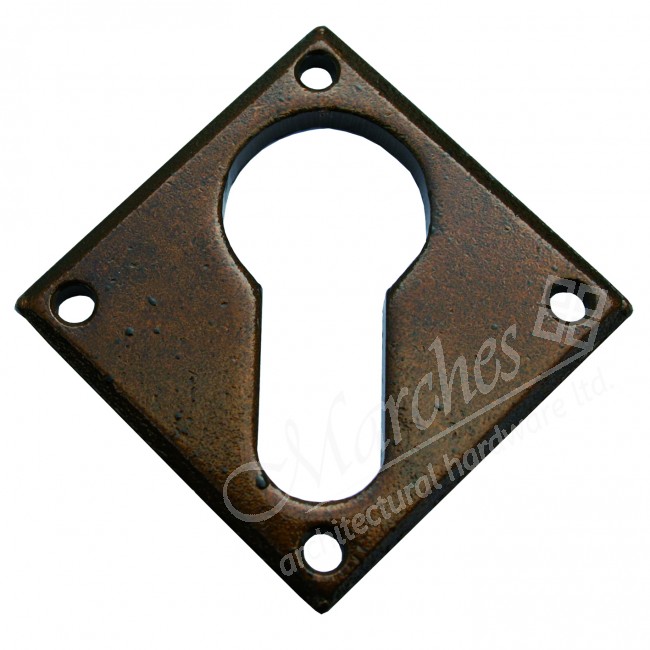 Diamond Euro Escutcheons - Various Finishes - Escutcheons - Escutcheons ...