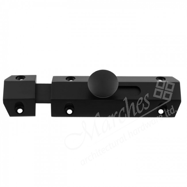 4" Surface Bolt with 3 Keeps - Matt Black - Slide Action Bolts - Bolts ...