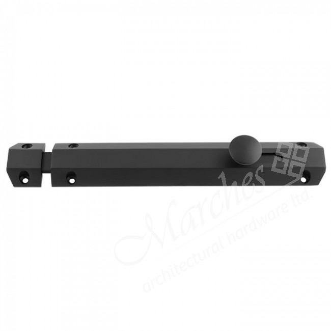 8" Surface Bolt with 3 Keeps - Matt Black - Slide Action Bolts - Bolts ...