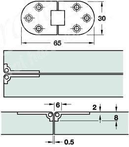 Self supporting folding table hinge - Flap/table hinges - Ironmongery ...