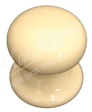 Porcelain Cupboard Knob - Cream - Round Knobs - Cabinet Knobs - Cabinet Fittings - Cabinet ...