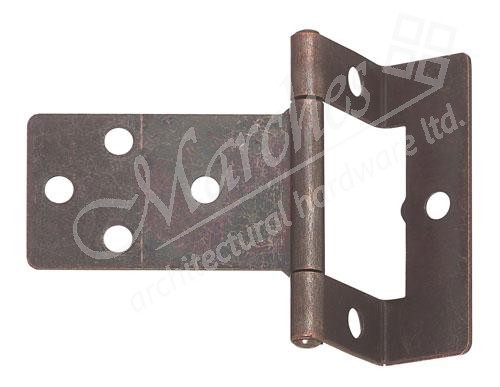 Cranked flush hinge, for 15-16 mm door thickness, medium duty - Flush ...