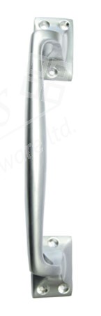 Pub Style Pull Handle 254mm - Satin Chrome - Marches Architectural ...
