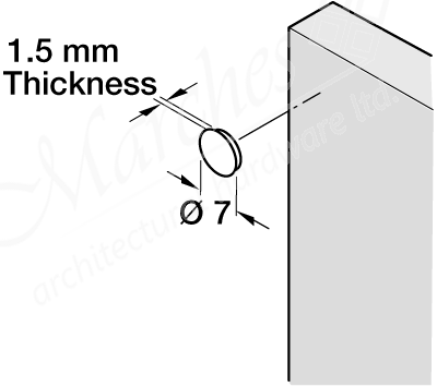 Dr Buffer Clear 8x1.6 /1pc=1pr - Kitchen hinges: Buffers and stops ...