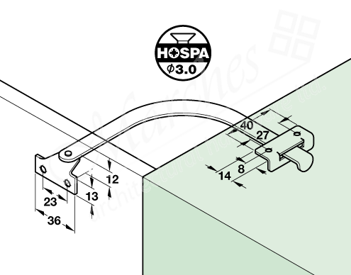 Lid Stay Nickel Pl Lh 150mm - Stays: Lid stays - Locking and Security ...