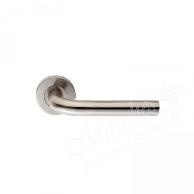 Sprung 19mm Straight Lever Handle on Rose SSS - Lever Handles on Rose ...