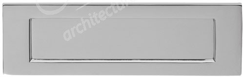 Carlisle 12" x 4" Letter Plate Satin Chrome - Letter Plates & Tidies ...