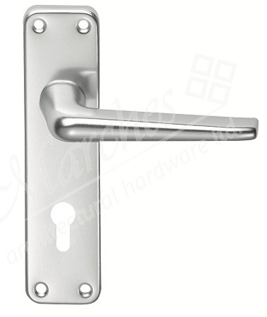 Face Fix Euro Lever Lock Handle - SAA - Lever Handles on Backplate ...