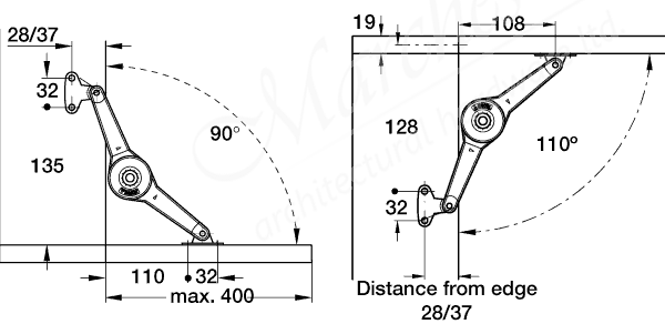 Lid Stay Ni Pl Edg Dis=37mm - Stays: Flap stays - Locking and Security ...
