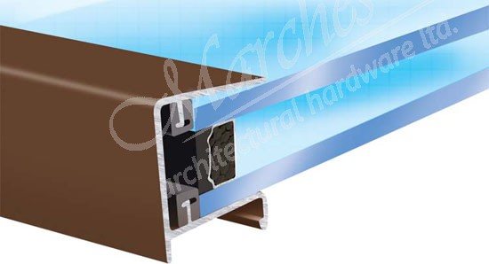 Exitex - Aluminium 2.1m Roof End Closure 28mm - Brown - End Closures ...