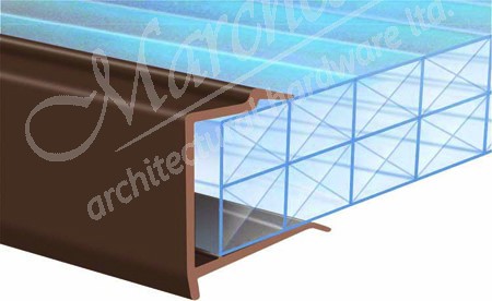 PVC Roof End Closures 16mm - Brown - End Closures - Capex Roofing ...