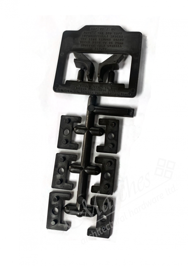 PWT/17 End Cap (Flat) - Brown - PWT 17mm Window Trim - Aluminium ...