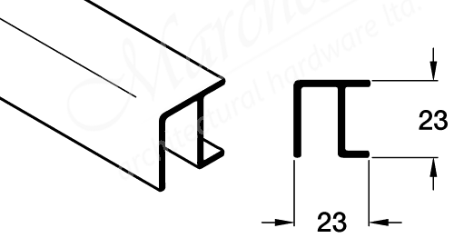 Top Track Anod Alu 3m - Tracks - Folding & Sliding Door Systems ...