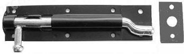 6" Black Cranked Bolt - Barrel Bolts - Bolts - Door Furniture - Marches ...